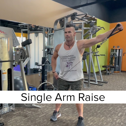 freemotion single arm lateral raise - Green Physique